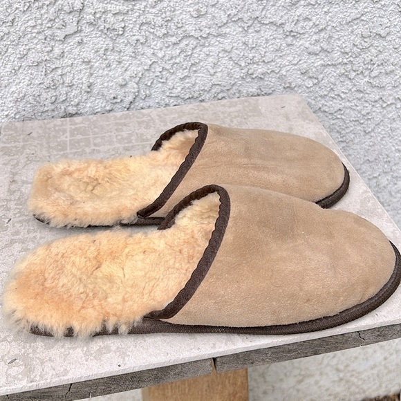 Vintage | Shoes | Vintage Alpine Wear Ltd Mens Slip On Sheepskin Wool ...